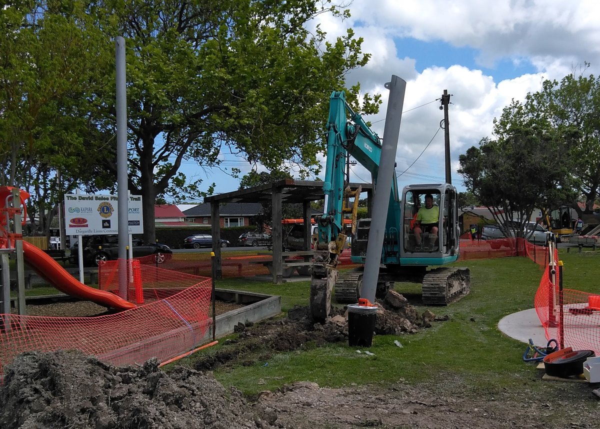 Selwyn Park gets lighting upgrade | Kaipara District | New Zealand