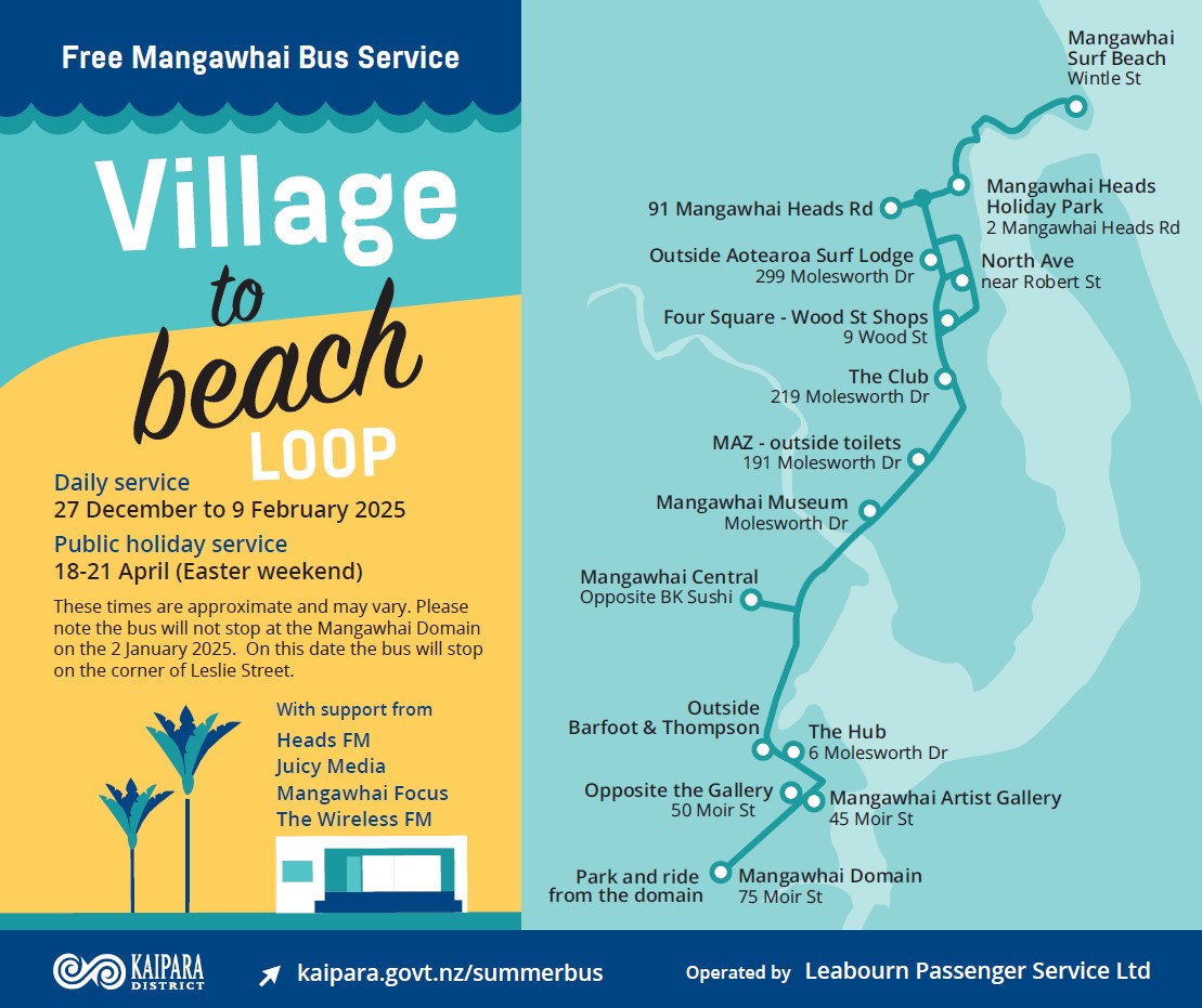 Summer bus , Kaipara District Council